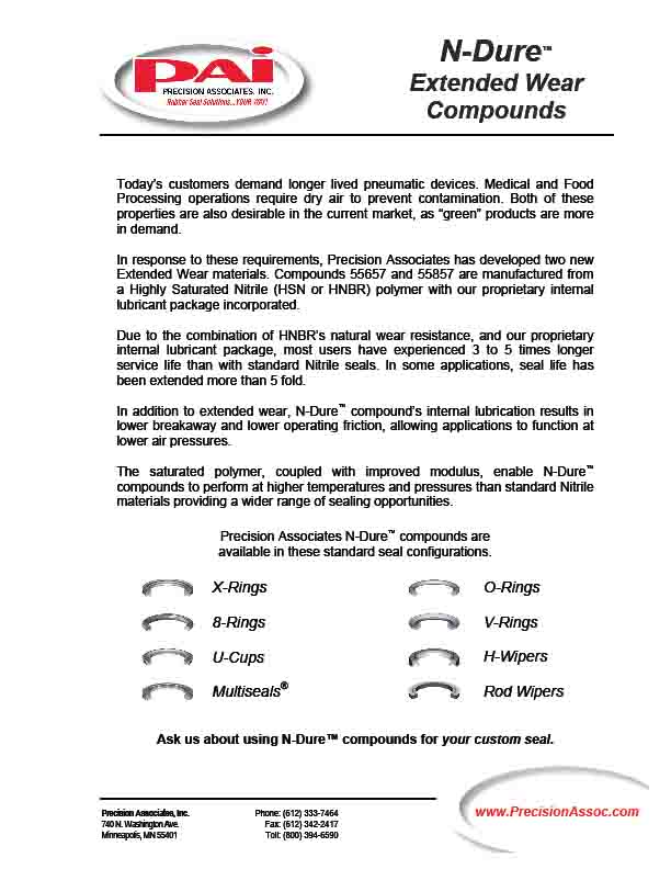 N-Dure™ Extended Wear Compounds On Precision Associates, Inc.