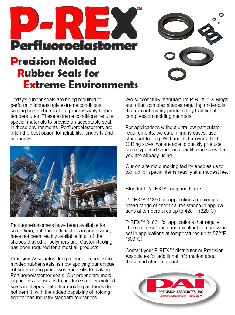 P-REX™ Perfluoroelastomer Rubber Compounds